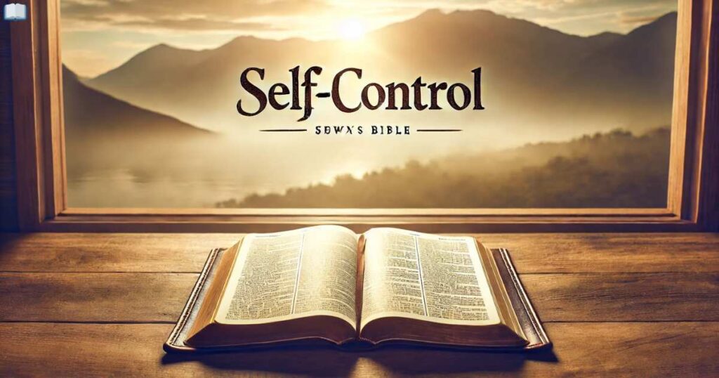 55 Bible Verses About Self-Control