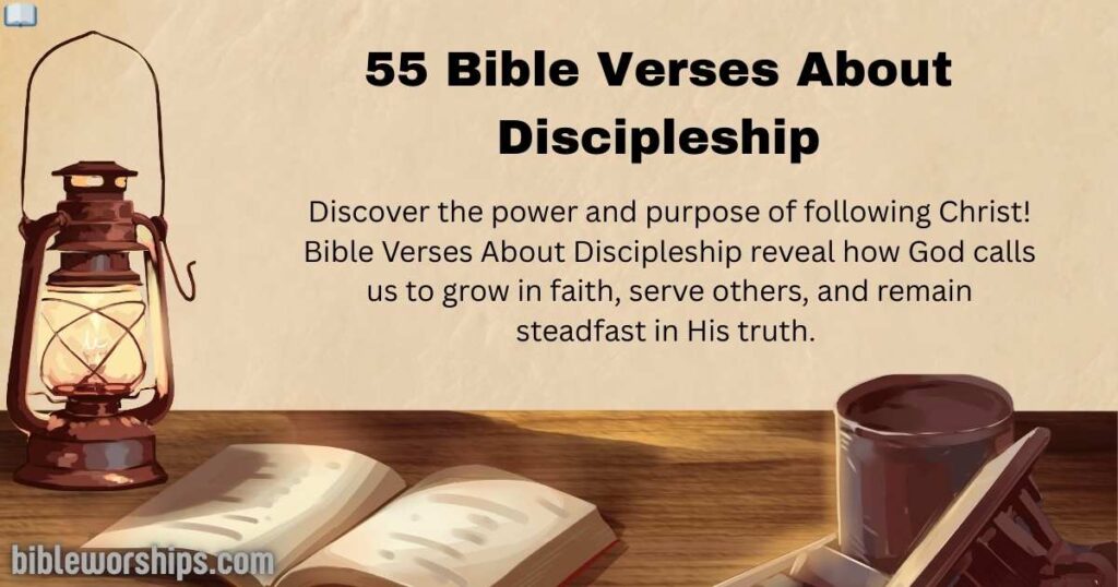 55 Bible Verses About Discipleship - Bible Worships