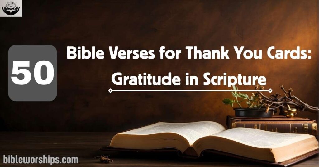 50 Bible Verses for Thank You Cards: Gratitude in Scripture