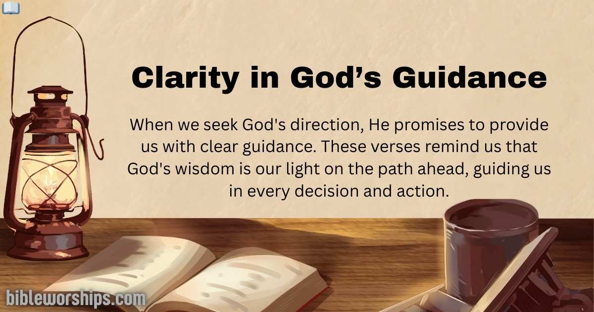 55 Bible Verses About Clarity