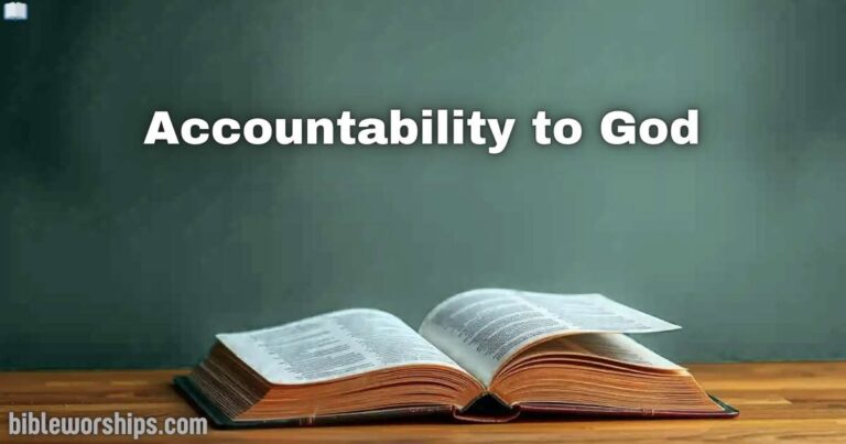 55 Bible Verses About Accountability
