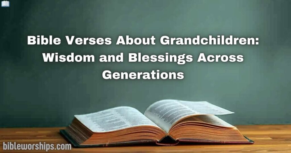 Bible Verses About Grandchildren: Wisdom and Blessings Across Generations