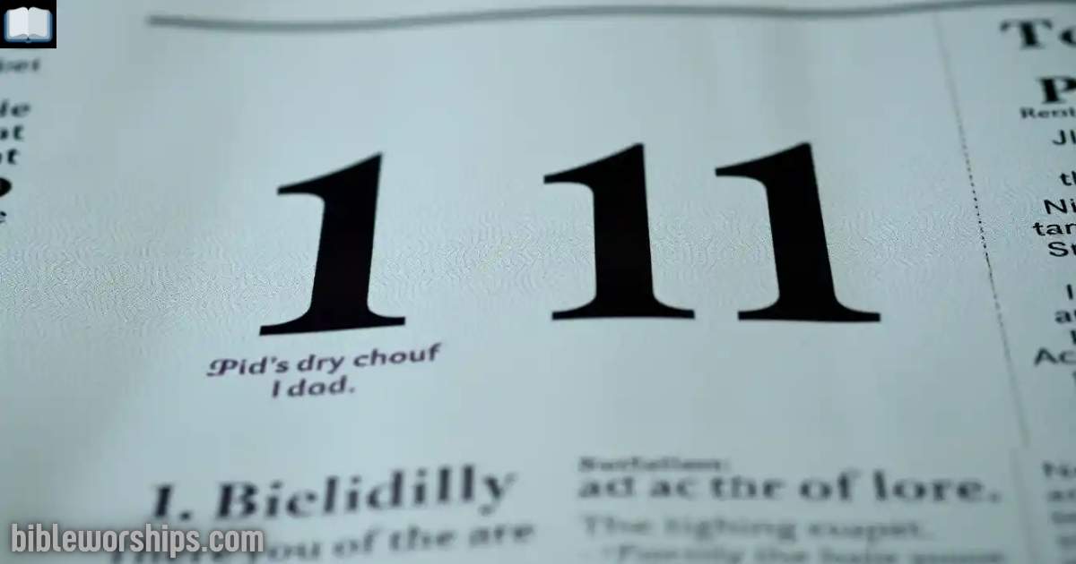 Unveiling the 111 Biblical Meaning for 2025
